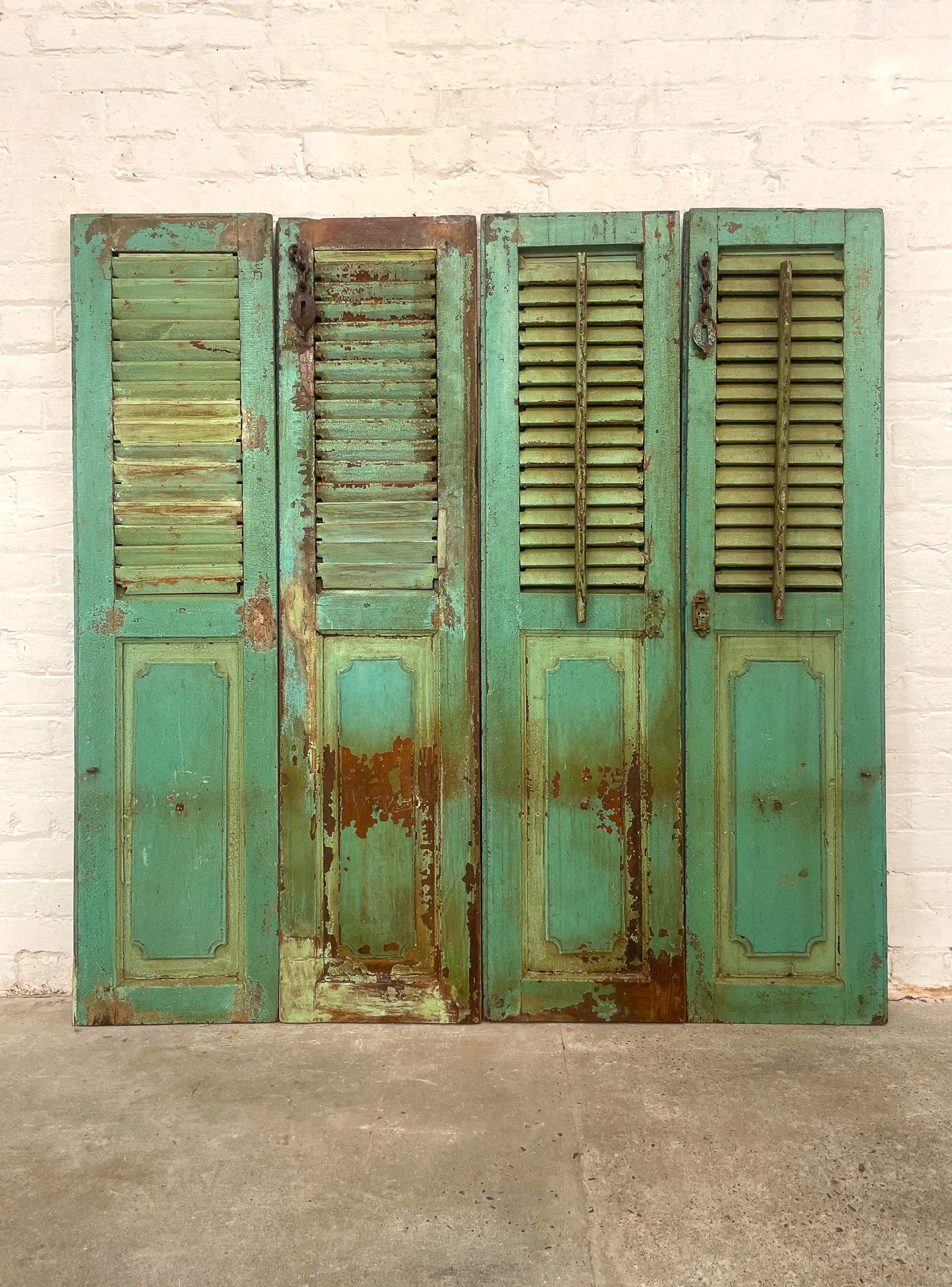 Set 4 Wooden Shutter Panels | Furniture Road